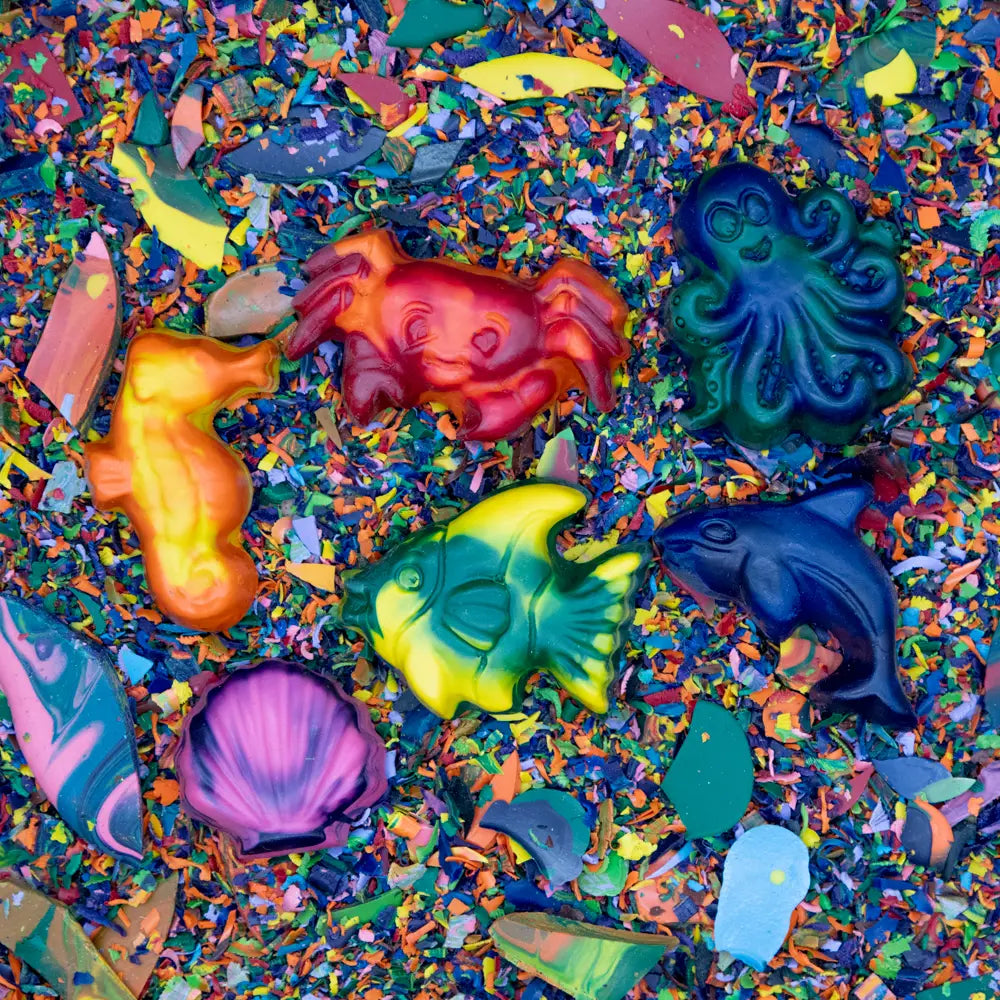 RECYCLED CRAYONS / Ocean Crayon Set – Fill Happy